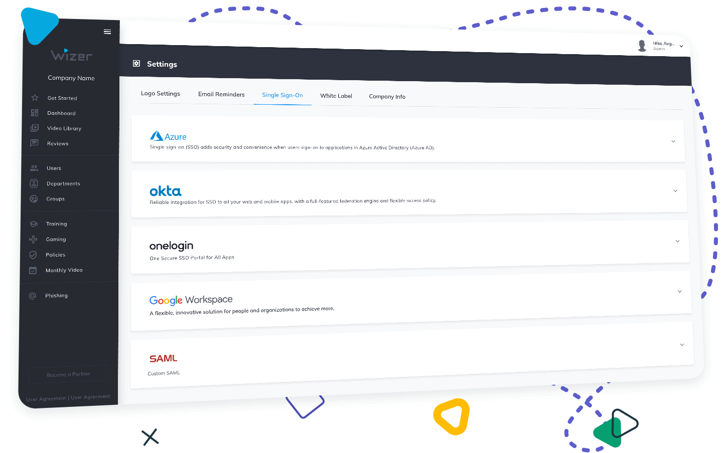 Admin Console | Wizer | Learning Management System (LMS) for Cyber Security Awareness